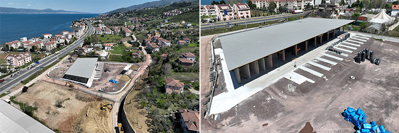 Karamürsel terminal binasında çatı imalatı tamam - Kocaeli Büyükşehir ...